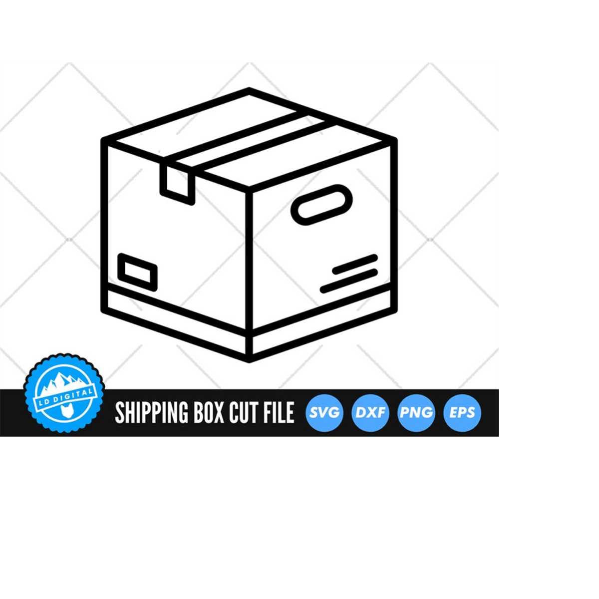 Cardboard Box SVG Files | Package Box SVG Cut Files | Shippi - Inspire ...