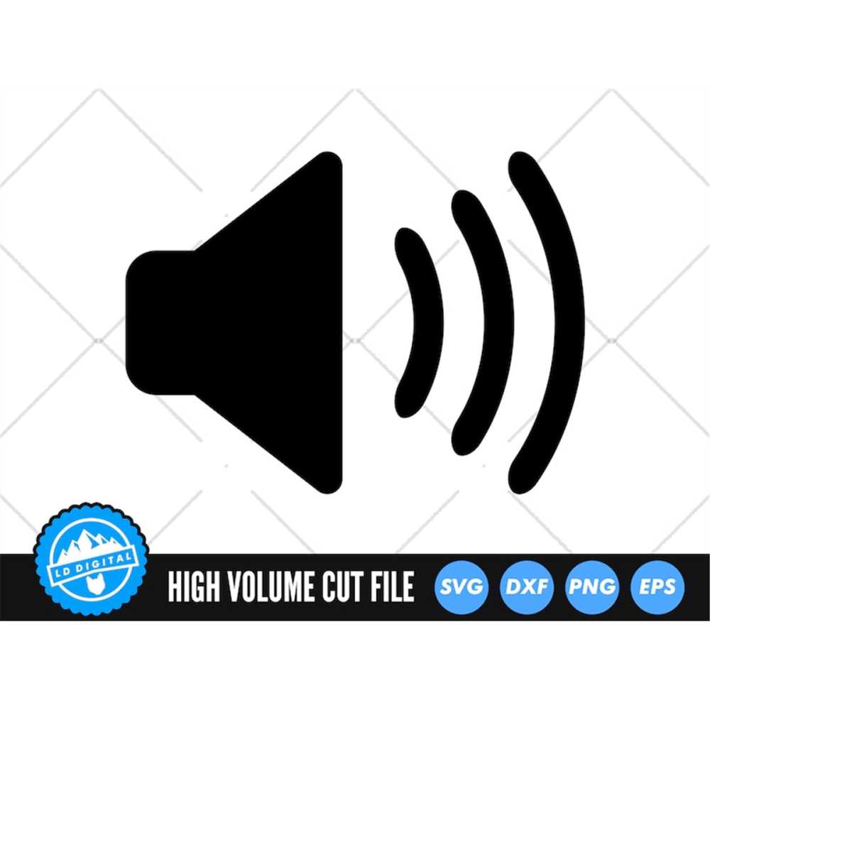 High Volume SVG Files | Volume Symbols SVG Cut Files | Audio - Inspire ...