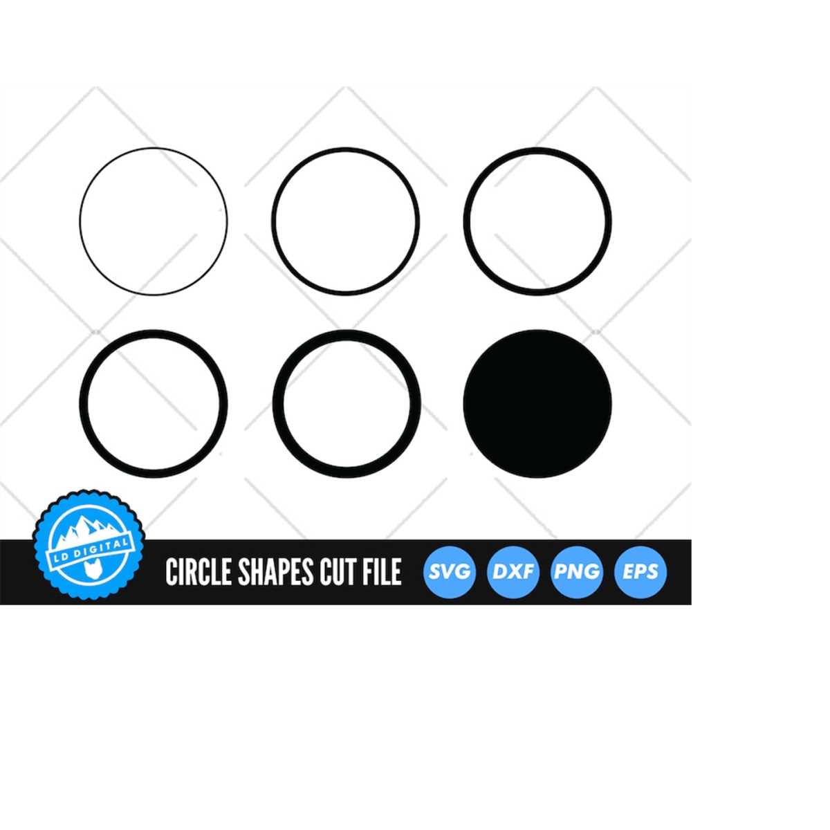 Circle Shape SVG Files | Circle Frame Cut Files | Shape Vect - Inspire ...