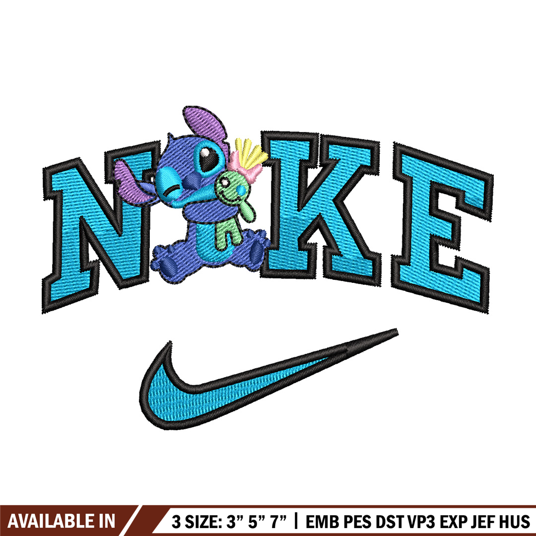 Nike stitch cute embroidery design, Stitch embroidery, Nike - Inspire ...