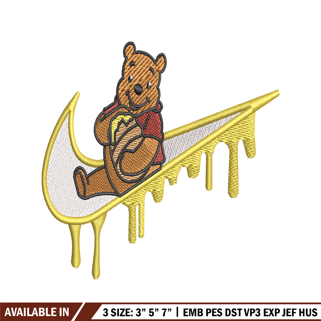 Nike Winnie the Pooh embroidery design, cartoon embroidery, | Inspire ...