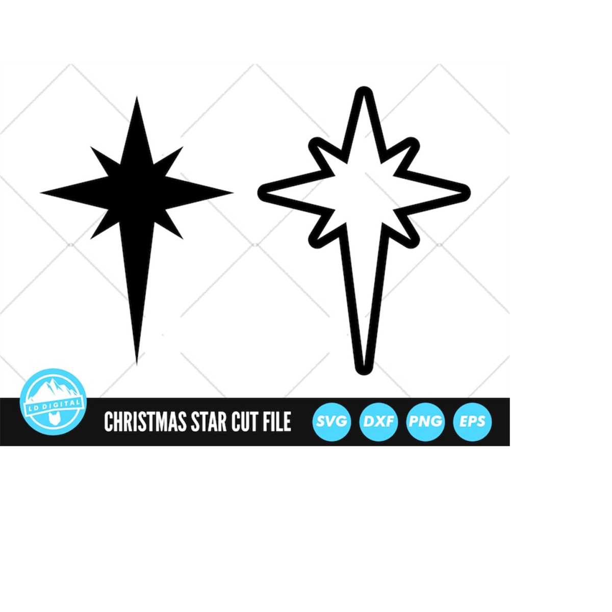 Christmas Star SVG Files | Christmas Star Cut Files | Christ - Inspire ...