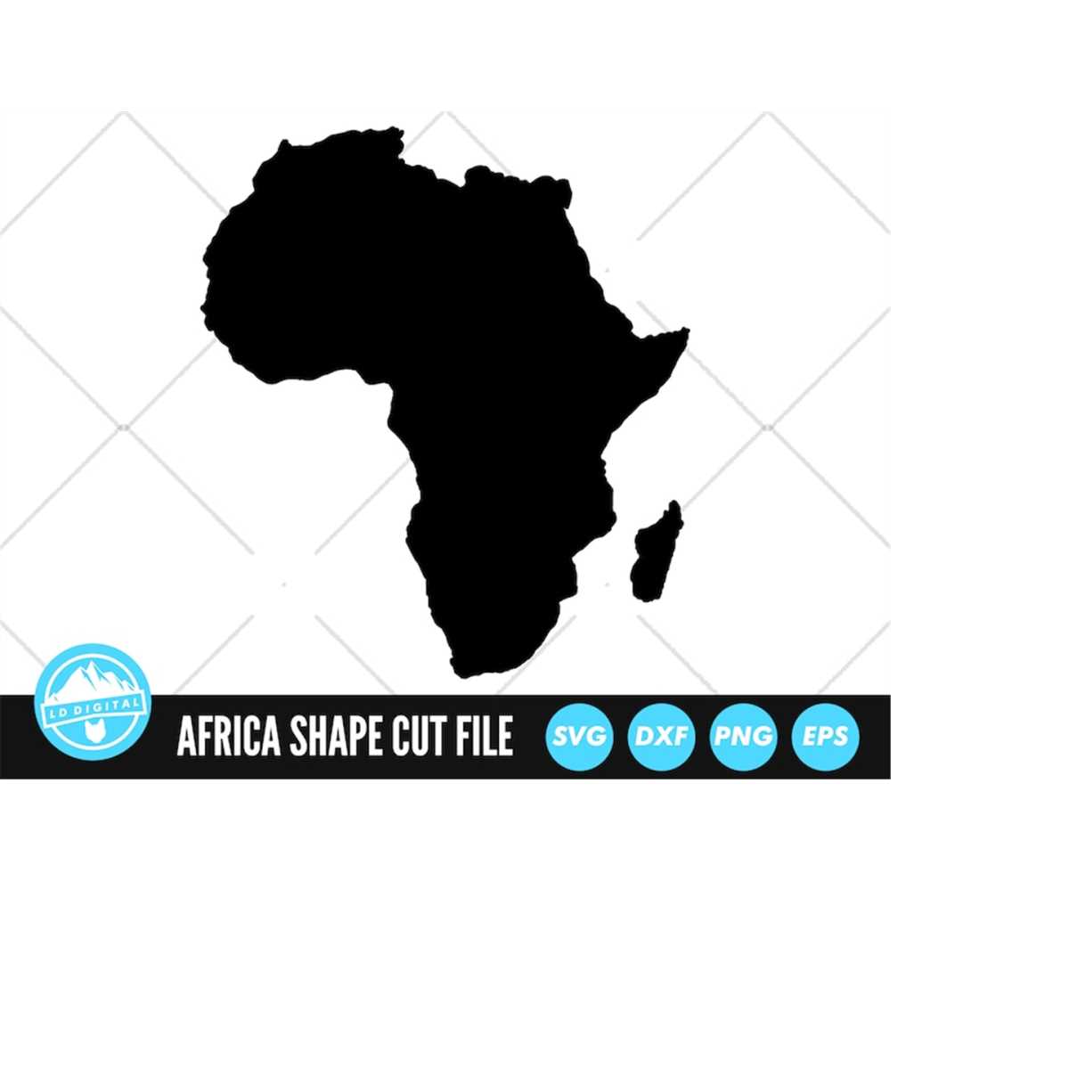 Africa Shape SVG Files | Africa Cut Files | Countries Vector - Inspire ...