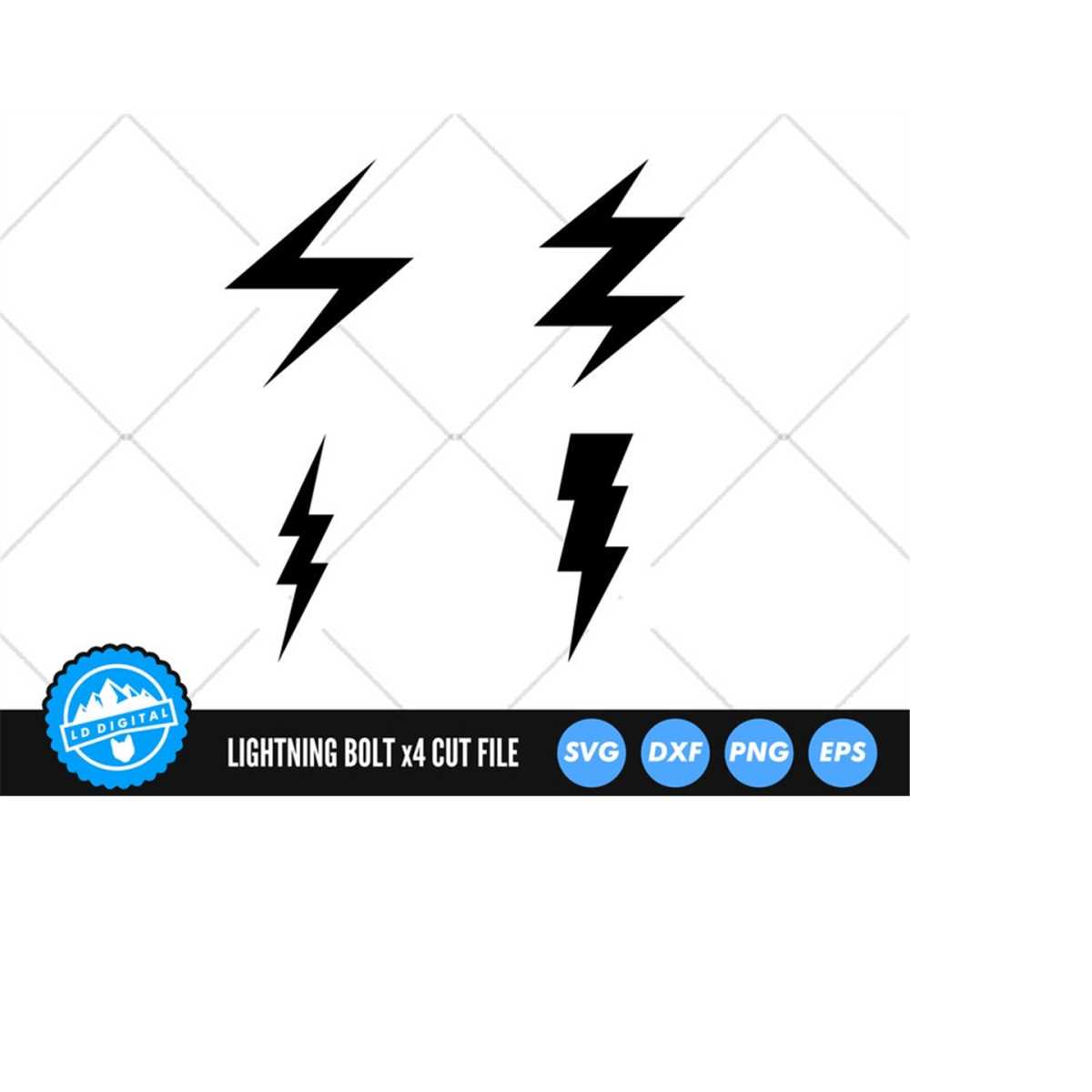 Lightning Bolt SVG Files | Lightning Cut Files | Lightning S - Inspire ...