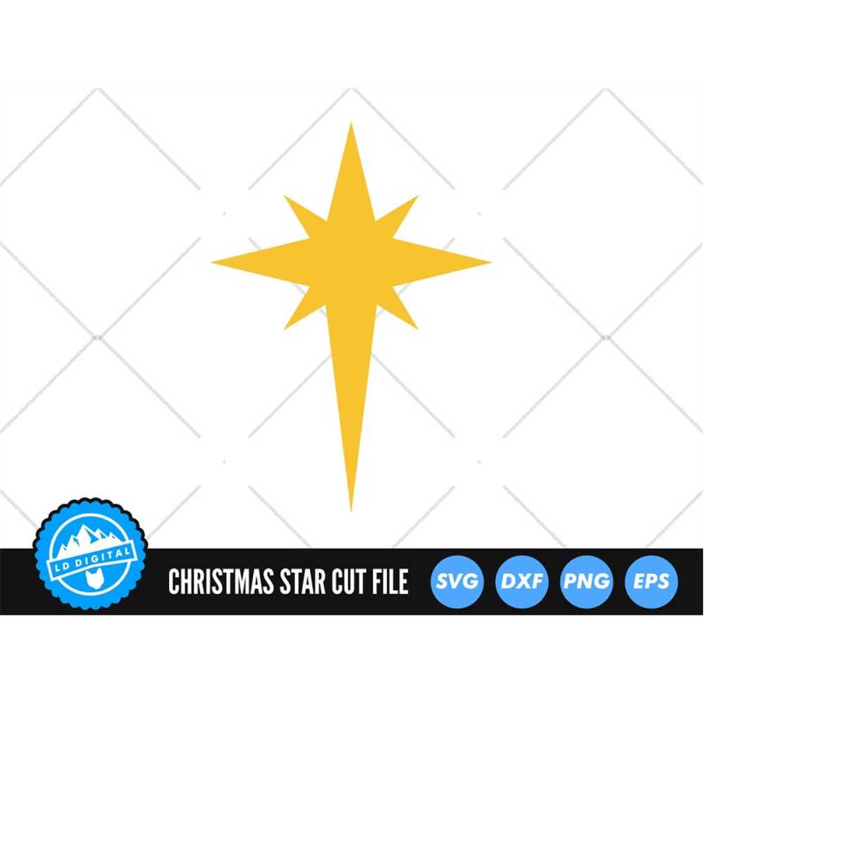 Christmas Star SVG Files | Christmas Star Cut Files | Christ - Inspire ...