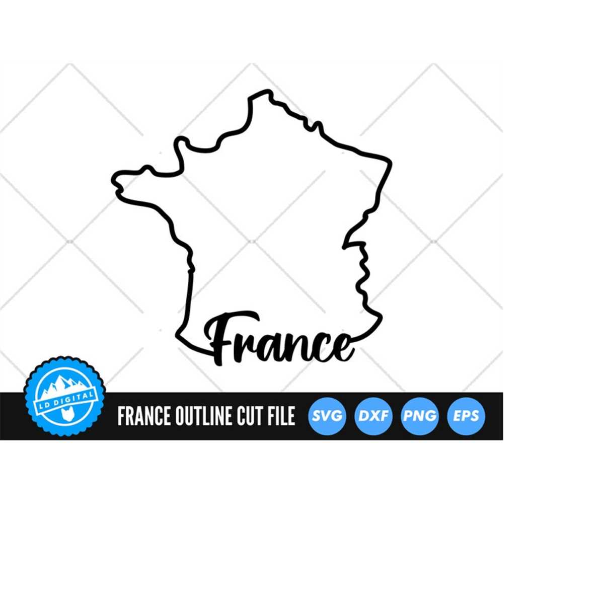 France SVG | France Cut Files | France Outline SVG | France - Inspire ...