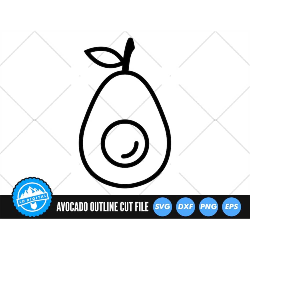 Avocado SVG Files | Kawaii Fruit SVG Cut Files | Avocado Sli - Inspire ...