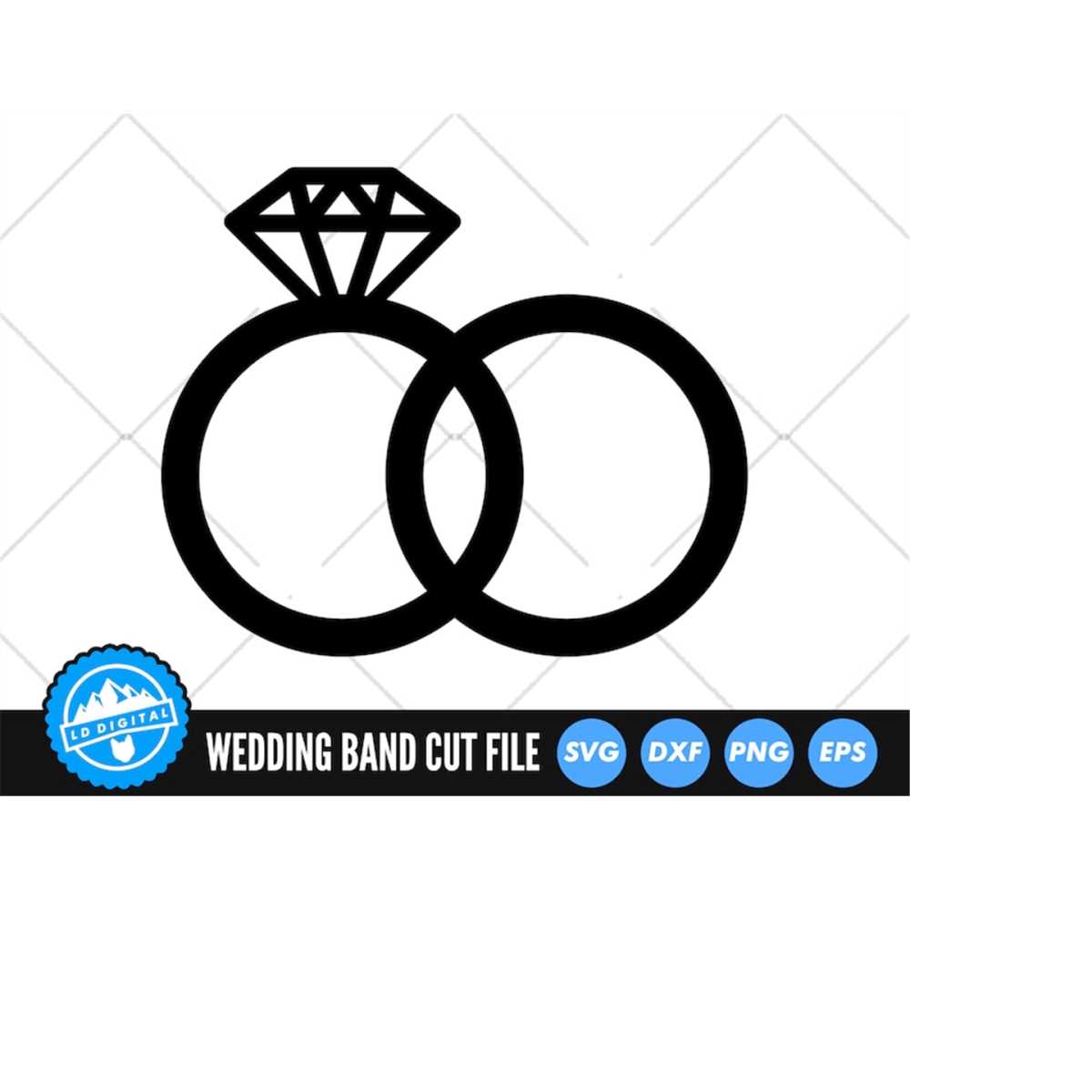 Wedding Ring SVG Files | Wedding Band SVG Cut Files | Engage - Inspire ...