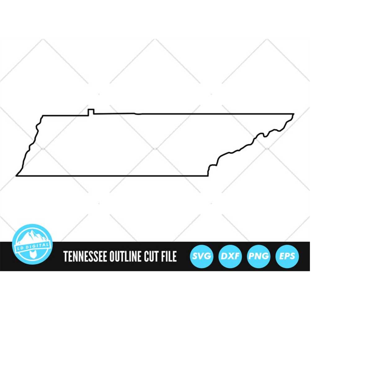 Tennessee Outline SVG Files | Tennessee Cut Files | United S - Inspire ...