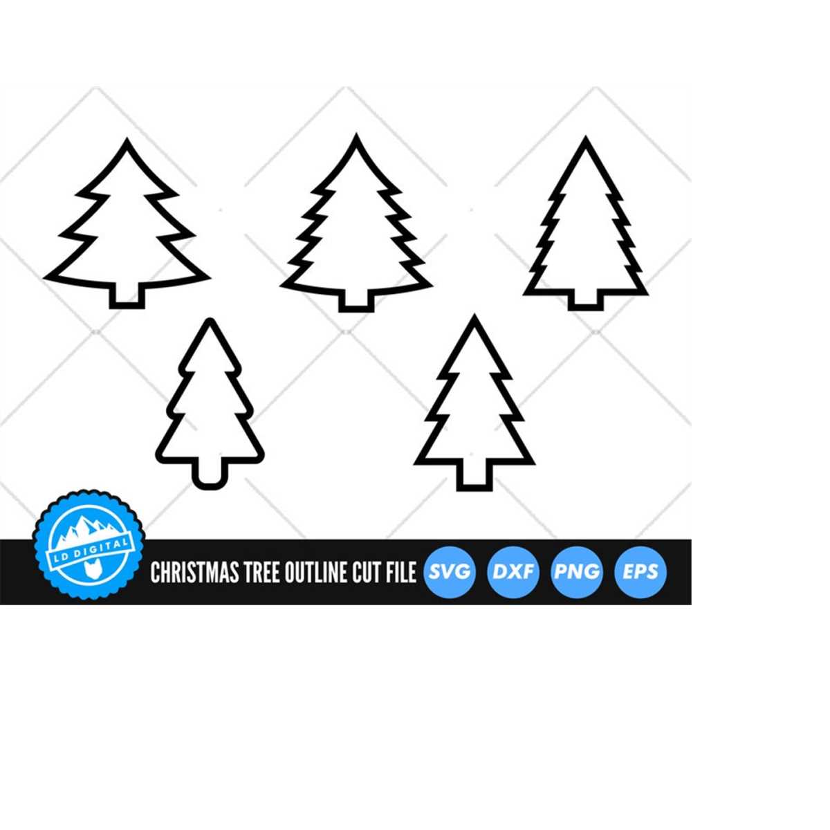 Christmas Tree SVG Files | Christmas Tree Cut Files | Christ - Inspire ...