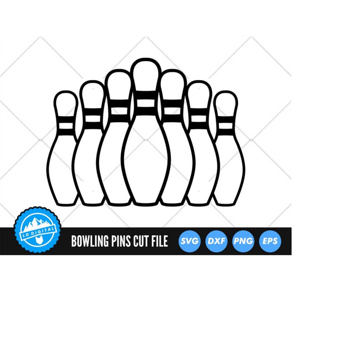 Bowling Pins SVG Files | Bowling Ball Cut Files | Bowling Pi - Inspire ...