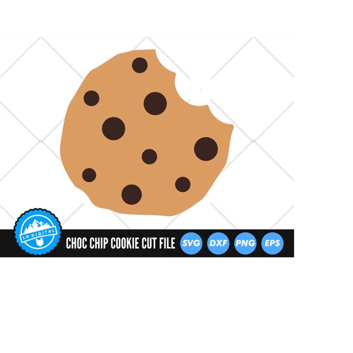 Chocolate Chip Cookie SVG Files | Choc Chip Cookies SVG Cut - Inspire ...