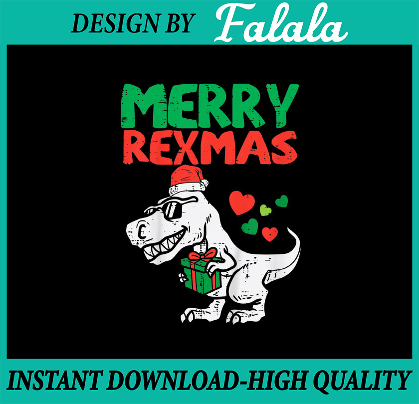 Merry Rex-Mas png, Merry Christmas T-Rex Dinosaur PNG, Santa - Inspire ...