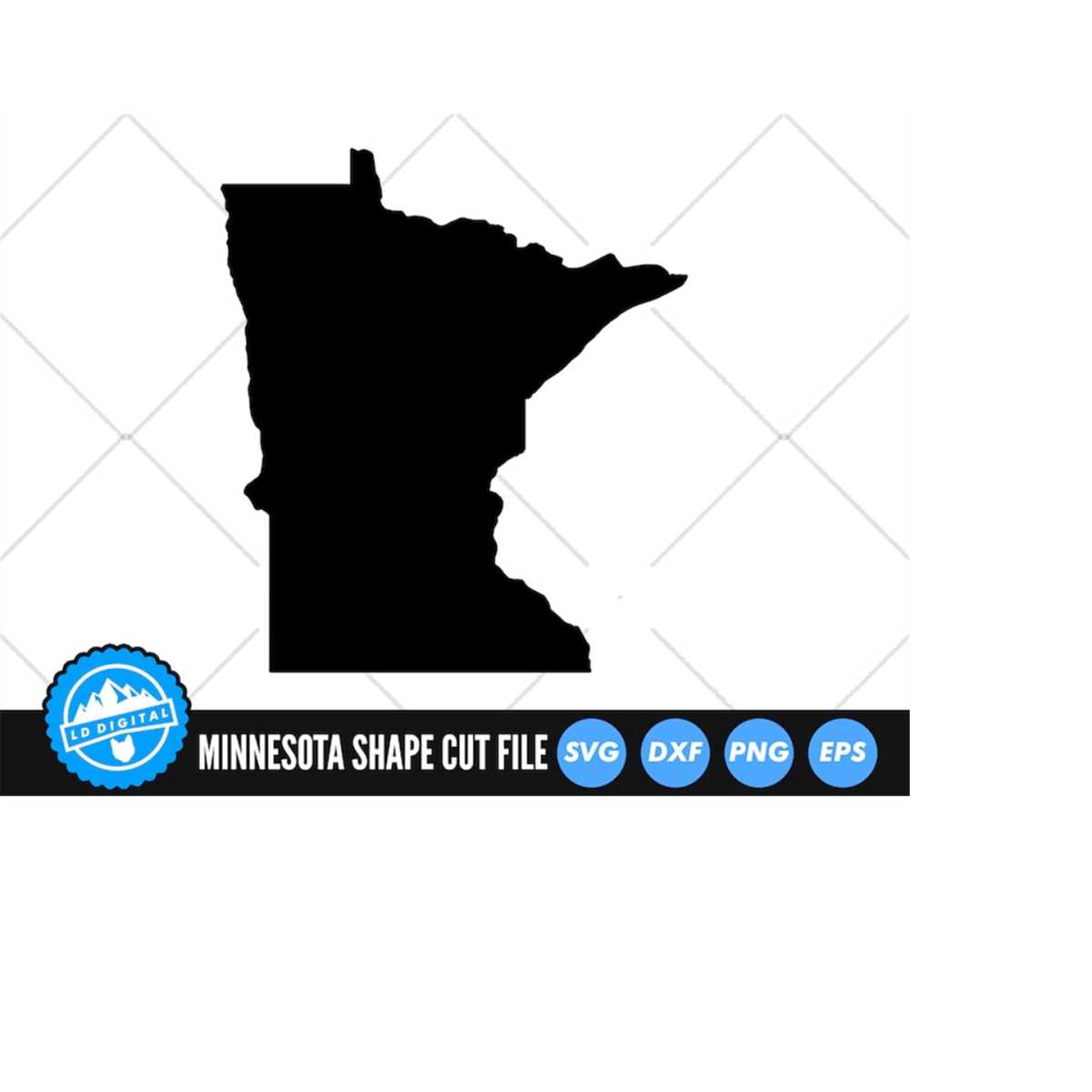Minnesota State SVG Files | Minnesota Silhouette Cut Files | | Inspire ...