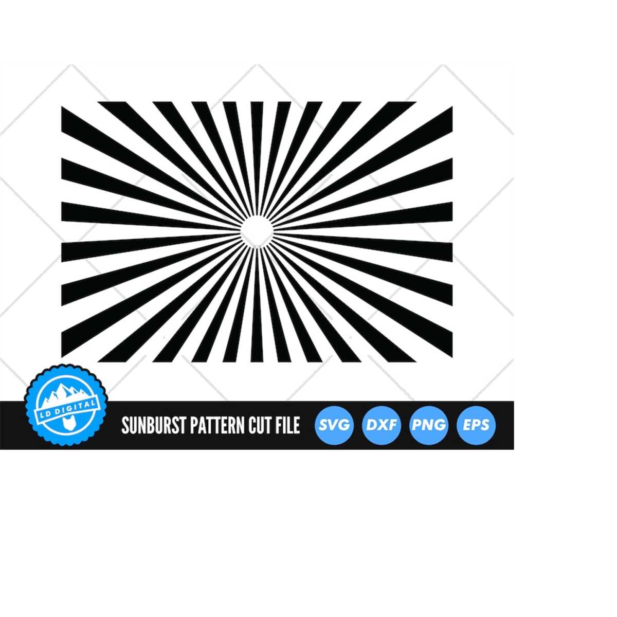Sunburst Pattern SVG Files | Sunburst Cut Files | Sunray Pat - Inspire ...