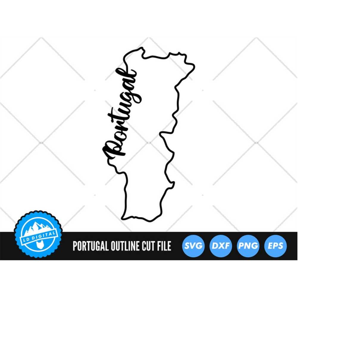 Portugal SVG | Portugal Cut Files | Portugal Outline SVG | P - Inspire ...
