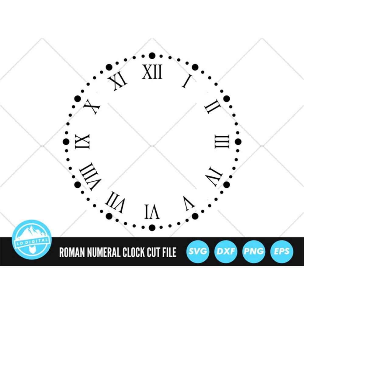 Clock Face SVG Files | Clock Face Cut Files | Clock Face Tem - Inspire ...