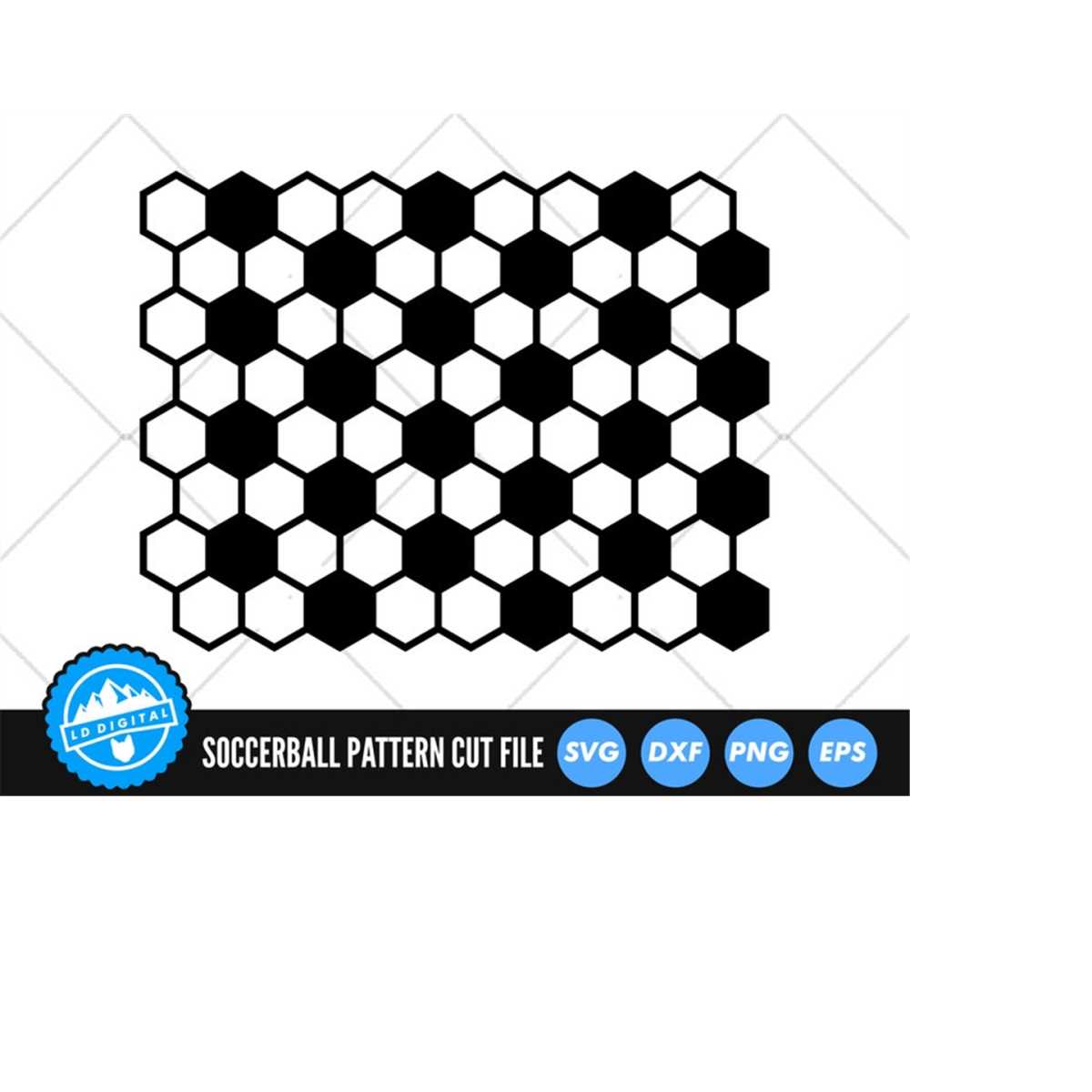 Soccer Pattern SVG Files | Soccer ball Pattern Cut Files | F | Inspire ...