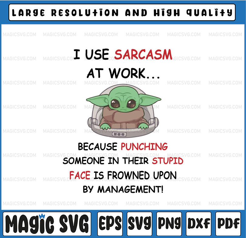 I Use Sarcasm At Work Svg, Christmas Funny Punching Is Frown | Inspire ...