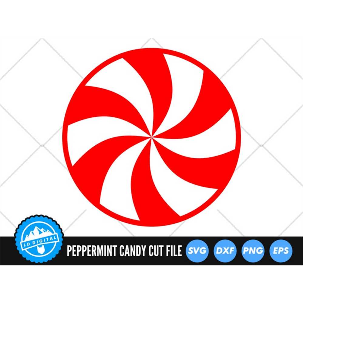 Peppermint Candy SVG Files | Holiday Candy Cut Files | Chris - Inspire ...
