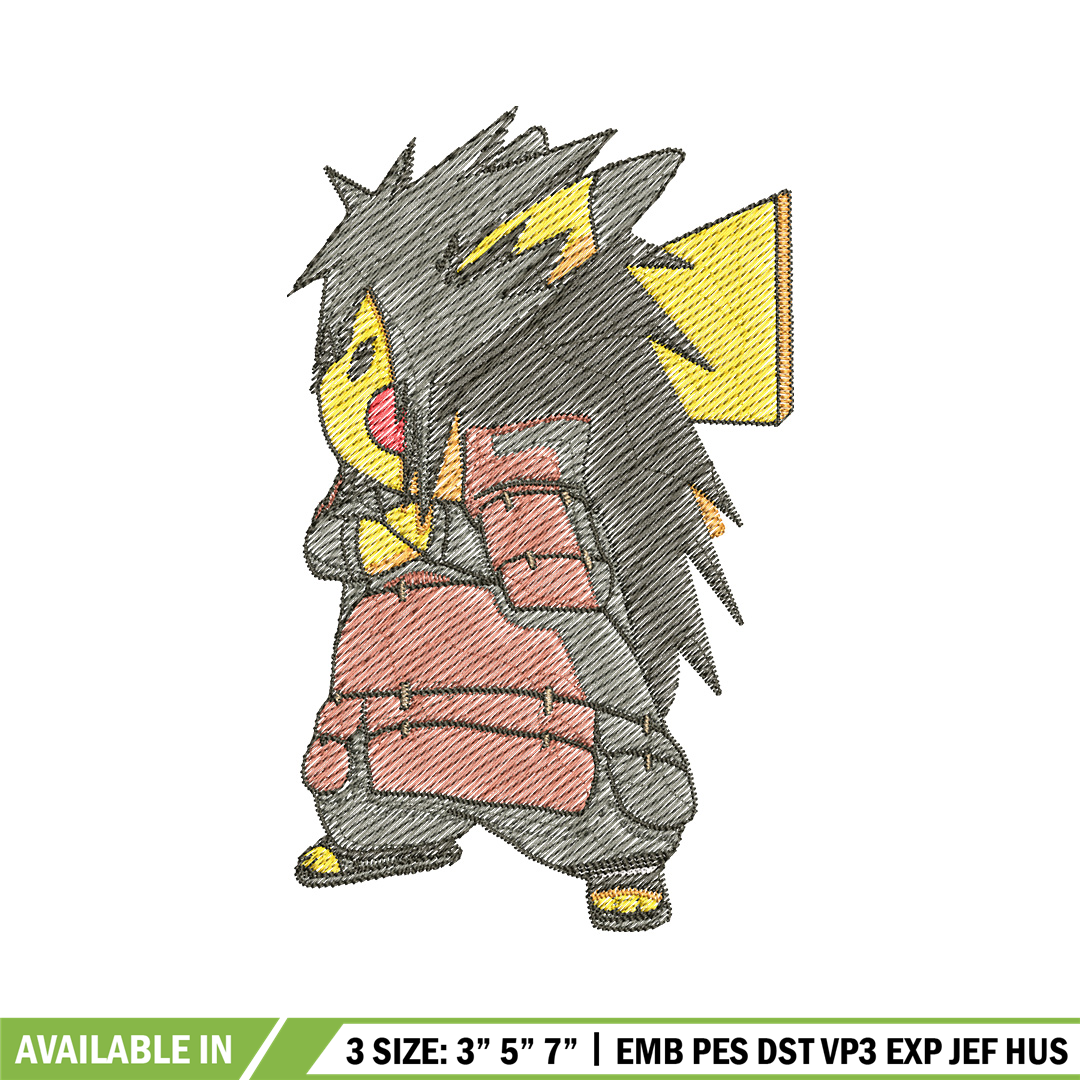 Pikachu madara embroidery design, Pokemon embroidery, Anime | Inspire ...