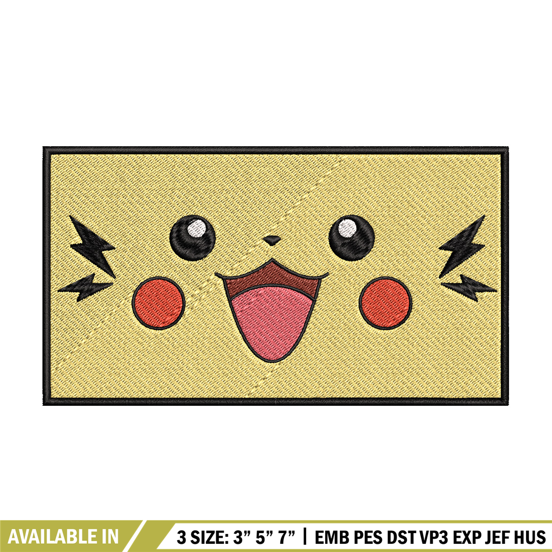 Pikachu frame embroidery design, Pokemon embroidery, Anime d | Inspire ...