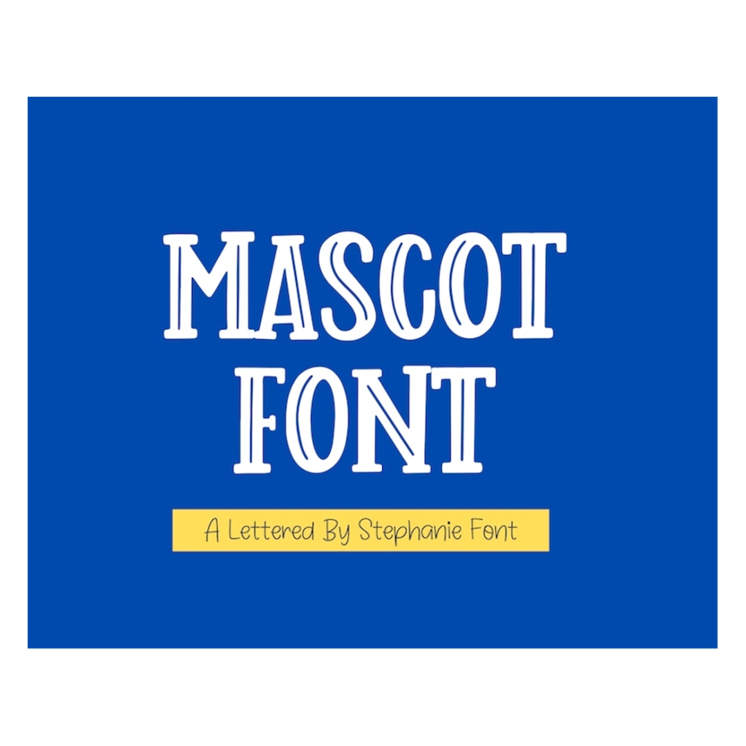 Mascot Spirit Handwritten OTF font, a fun chunky serif font | Inspire ...