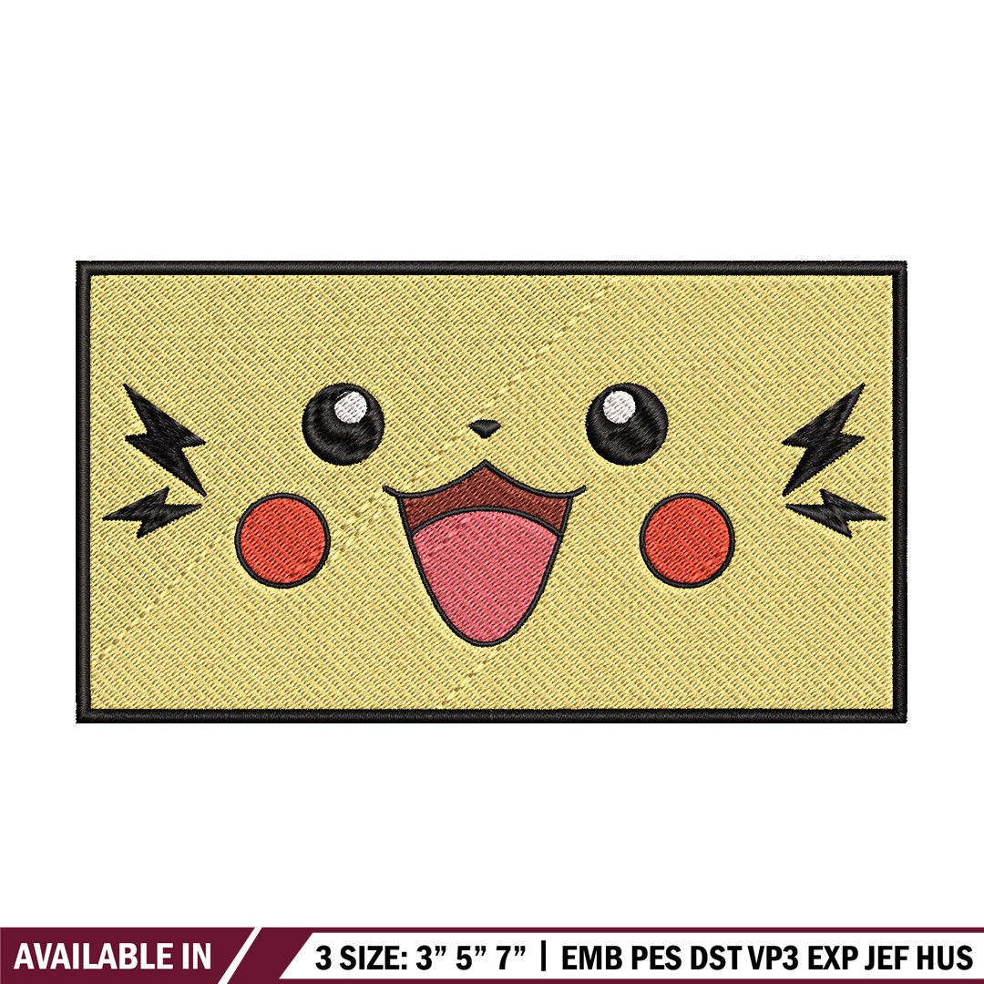 Pikachu frame embroidery design, Pokemon embroidery, Anime d | Inspire ...