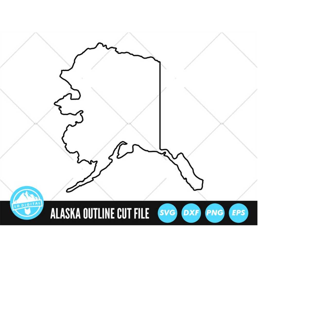 Alaska Outline SVG Files | Alaska Cut Files | United States - Inspire ...