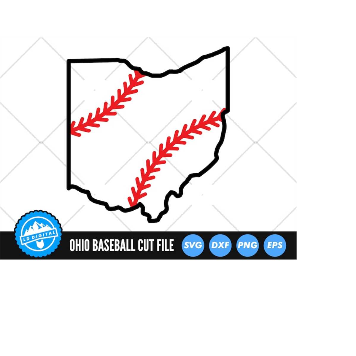 Ohio Outline SVG Files | Ohio Baseball Cut Files | United St - Inspire ...