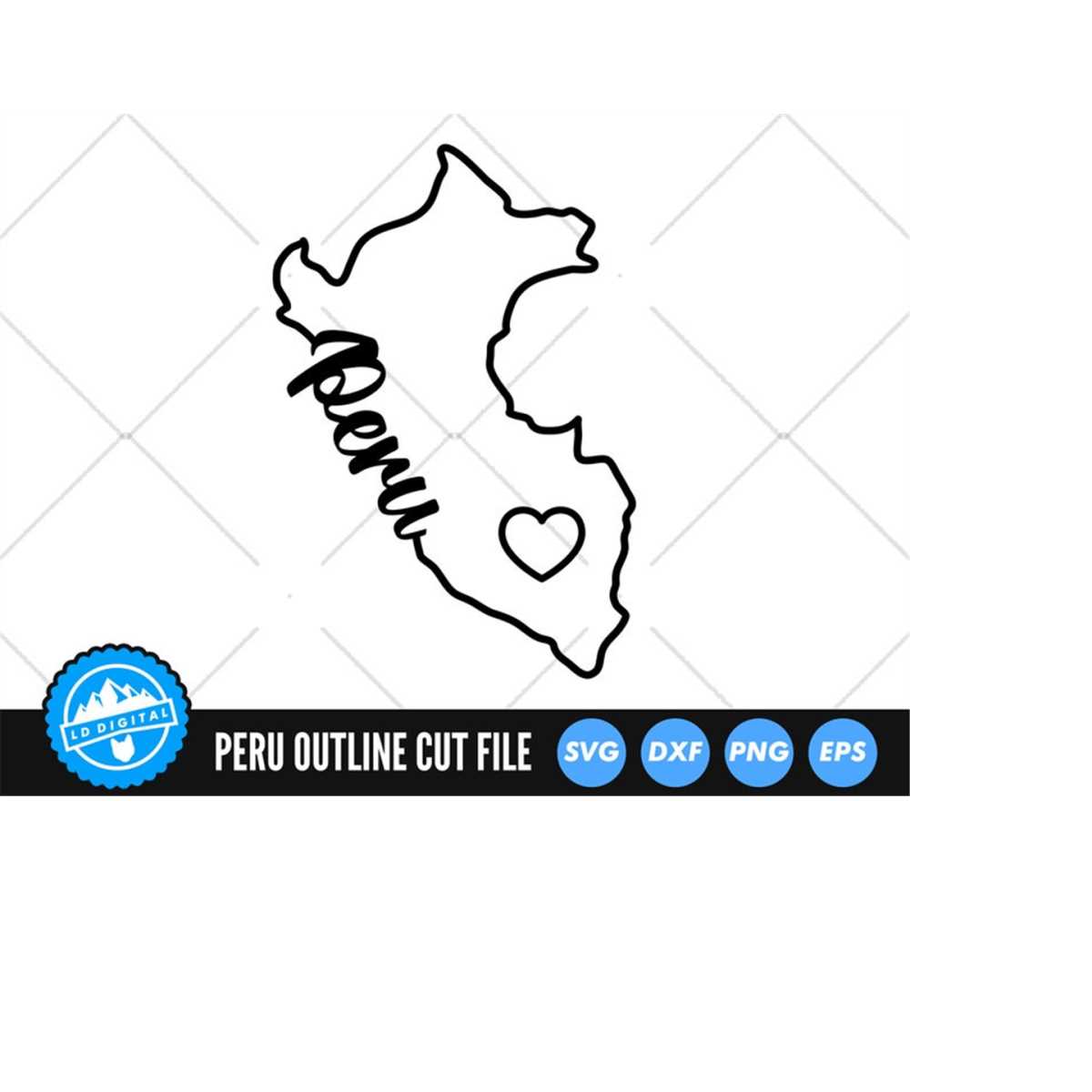 Peru SVG | Peru Cut Files | Peru Outline SVG | Peru Silhouet - Inspire ...
