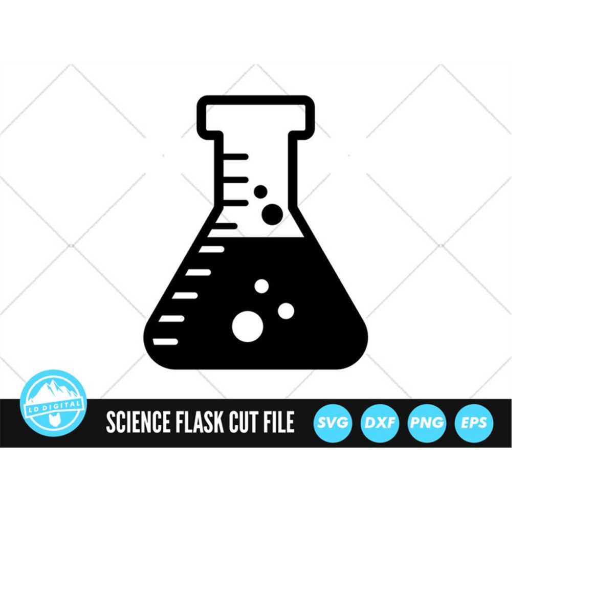 Science Flask SVG Files | Chemical Flask Cut Files | Science - Inspire ...