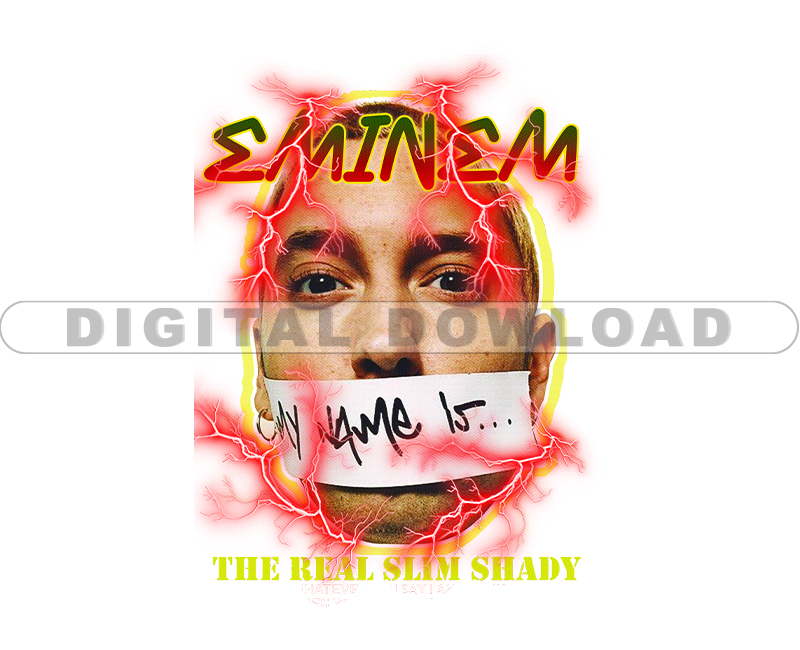 Eminem Svg, Slim Shady Png, Tshirt Design Bundle, Rapper svg | Inspire ...