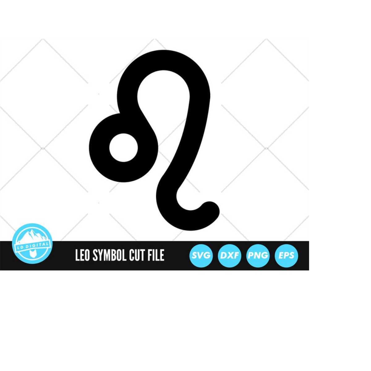 Leo Zodiac Symbol SVG Files | Zodiac Symbol Cut Files | Horo - Inspire ...
