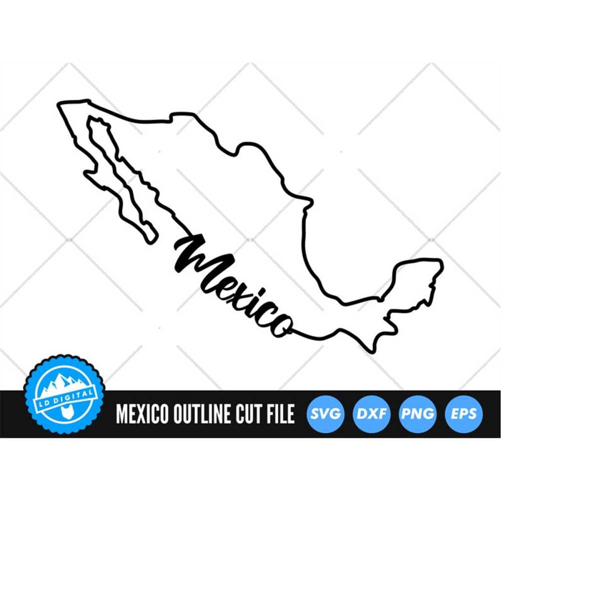 Mexico SVG | Mexico Cut Files | Mexico Outline SVG | Mexico - Inspire ...