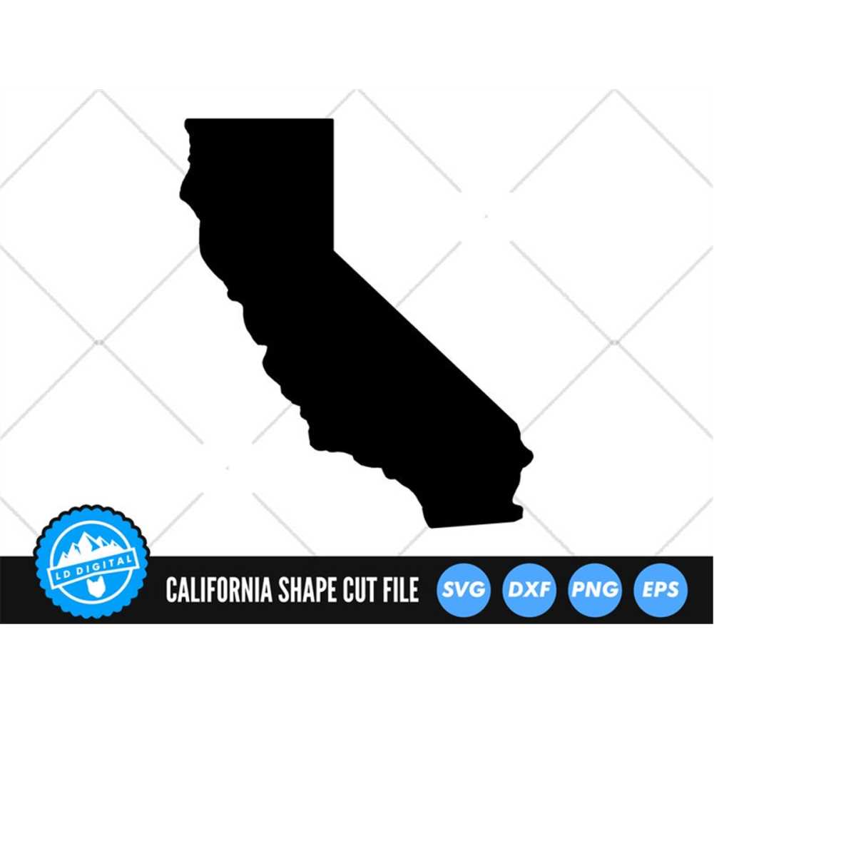 California State SVG Files | California Silhouette Cut Files - Inspire ...