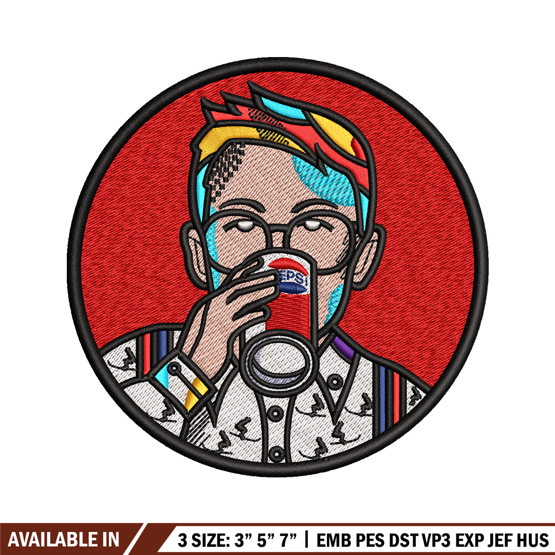 Pepsi logo embroidery design, Pepsi embroidery, Emb design, | Inspire ...