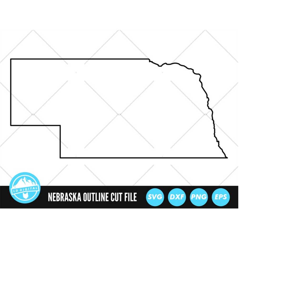 Nebraska Outline SVG Files | Nebraska Cut Files | United Sta | Inspire ...