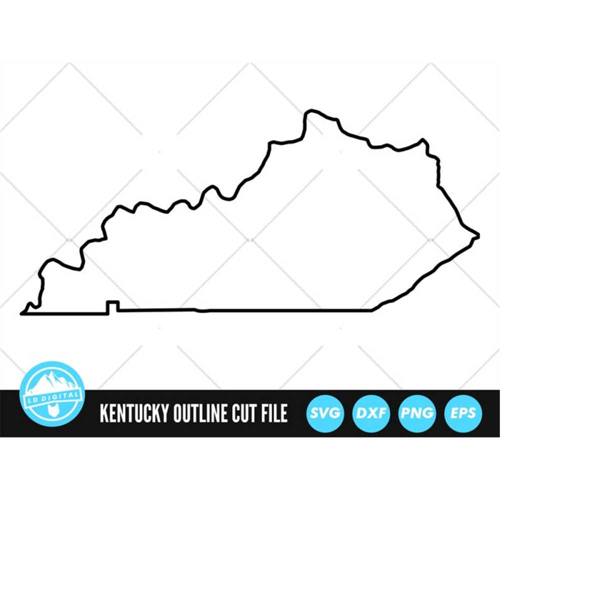 Kentucky Outline SVG Files | Kentucky Cut Files | United Sta | Inspire ...