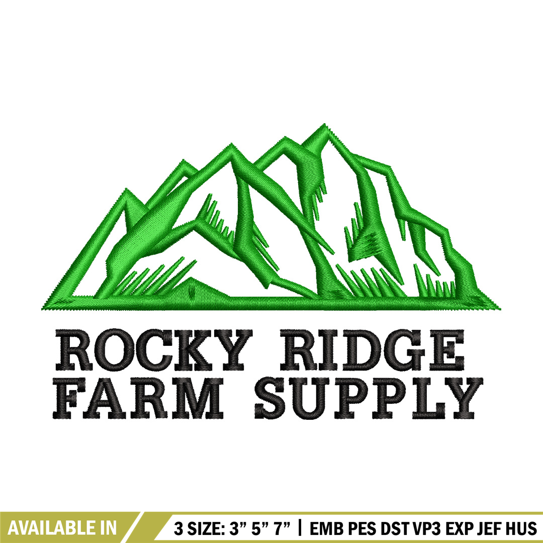 Rocky ridge embroidery design, Rocky ridge embroidery, Emb d | Inspire ...