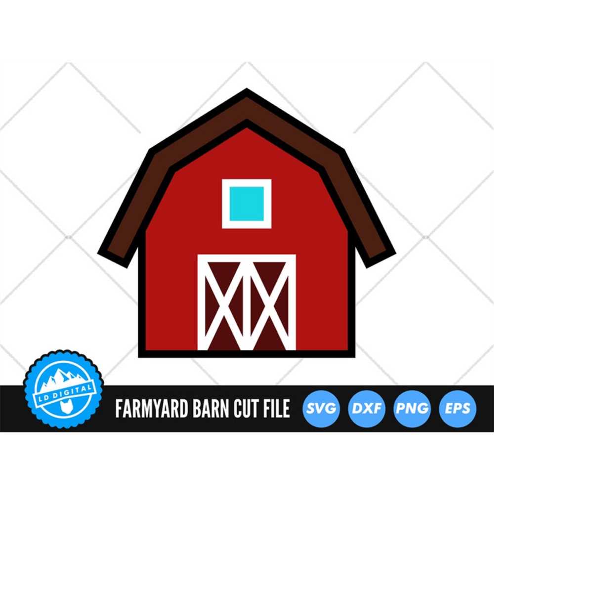 Barn SVG Files | Barn Outline SVG Cut Files | Farm Vector Fi - Inspire ...