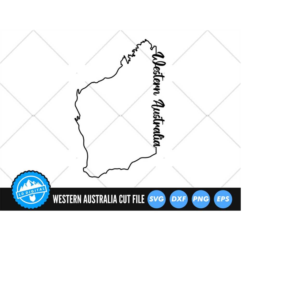 Western Australia Outline SVG Files | WA Cut Files | Austral - Inspire ...