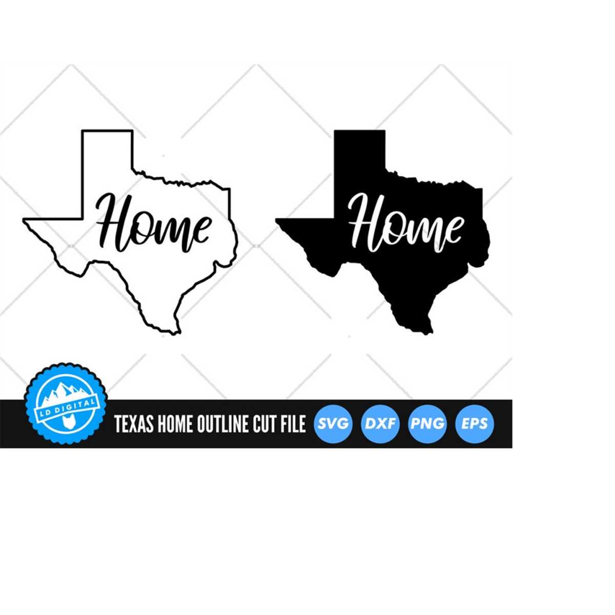 Texas Home Outline SVG Files | Texas Cut Files | United Stat - Inspire ...