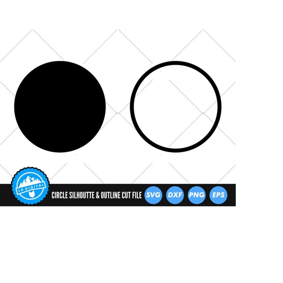 Circle Basic Shapes SVG Files | Circle Frame Cut Files | Cir - Inspire ...