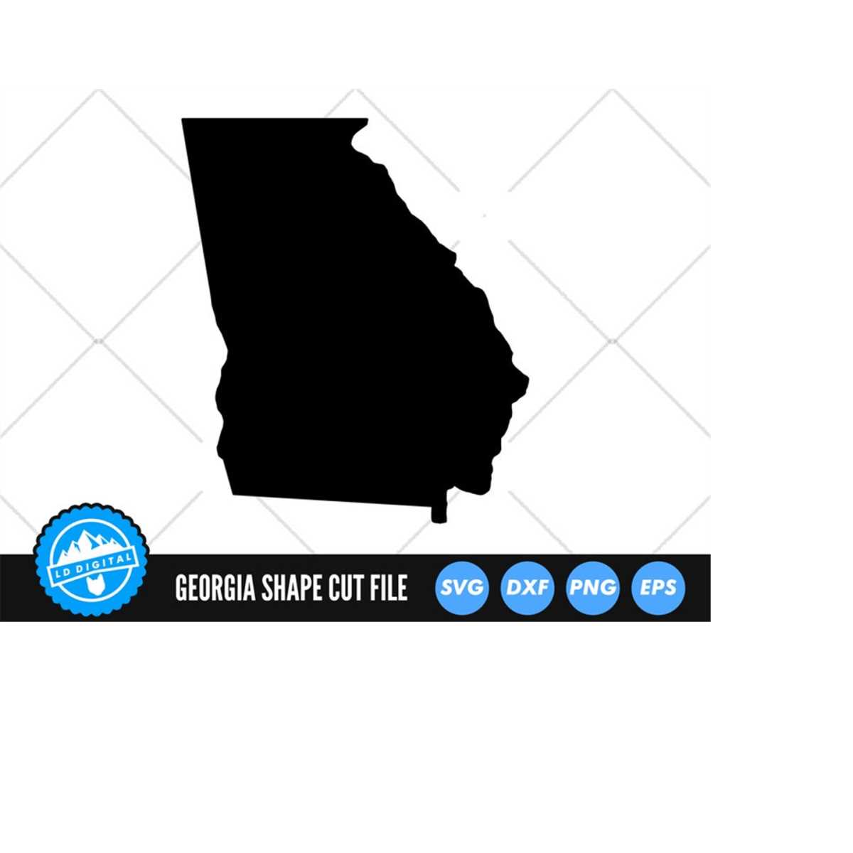 Georgia State SVG Files | Georgia Silhouette Cut Files | Uni - Inspire ...