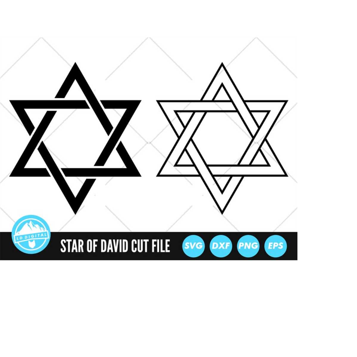 Star of David SVG Files | Star of David Cut Files | Star of - Inspire ...
