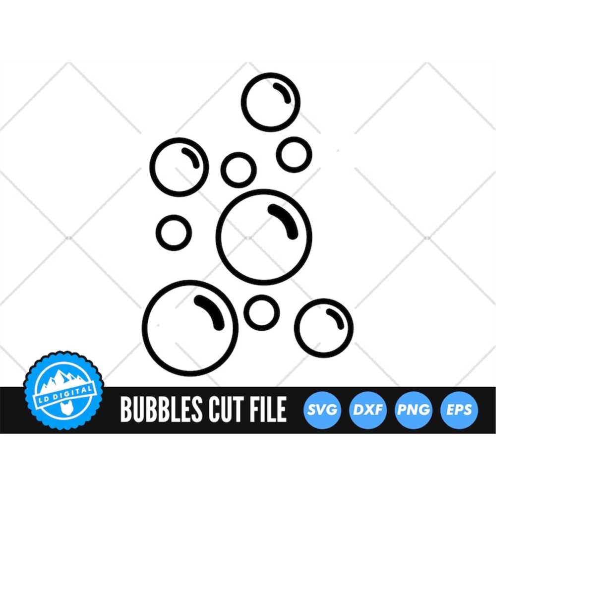 Bubble SVG Files | Bubbles Cut Files | Bath SVG Vector Files - Inspire Uplift
