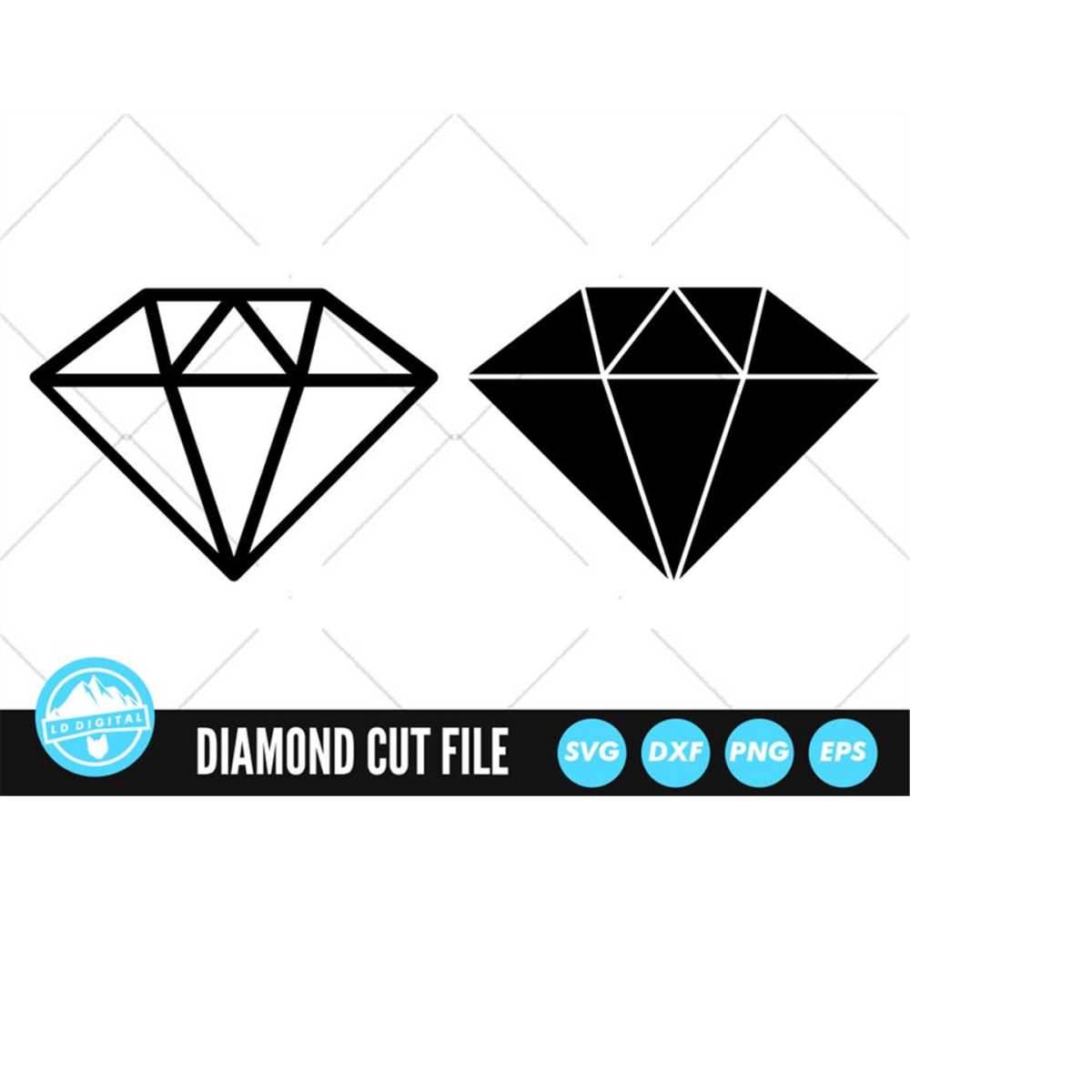 Diamond SVG Files | Diamond Cut Files | Diamond Vector Files - Inspire ...