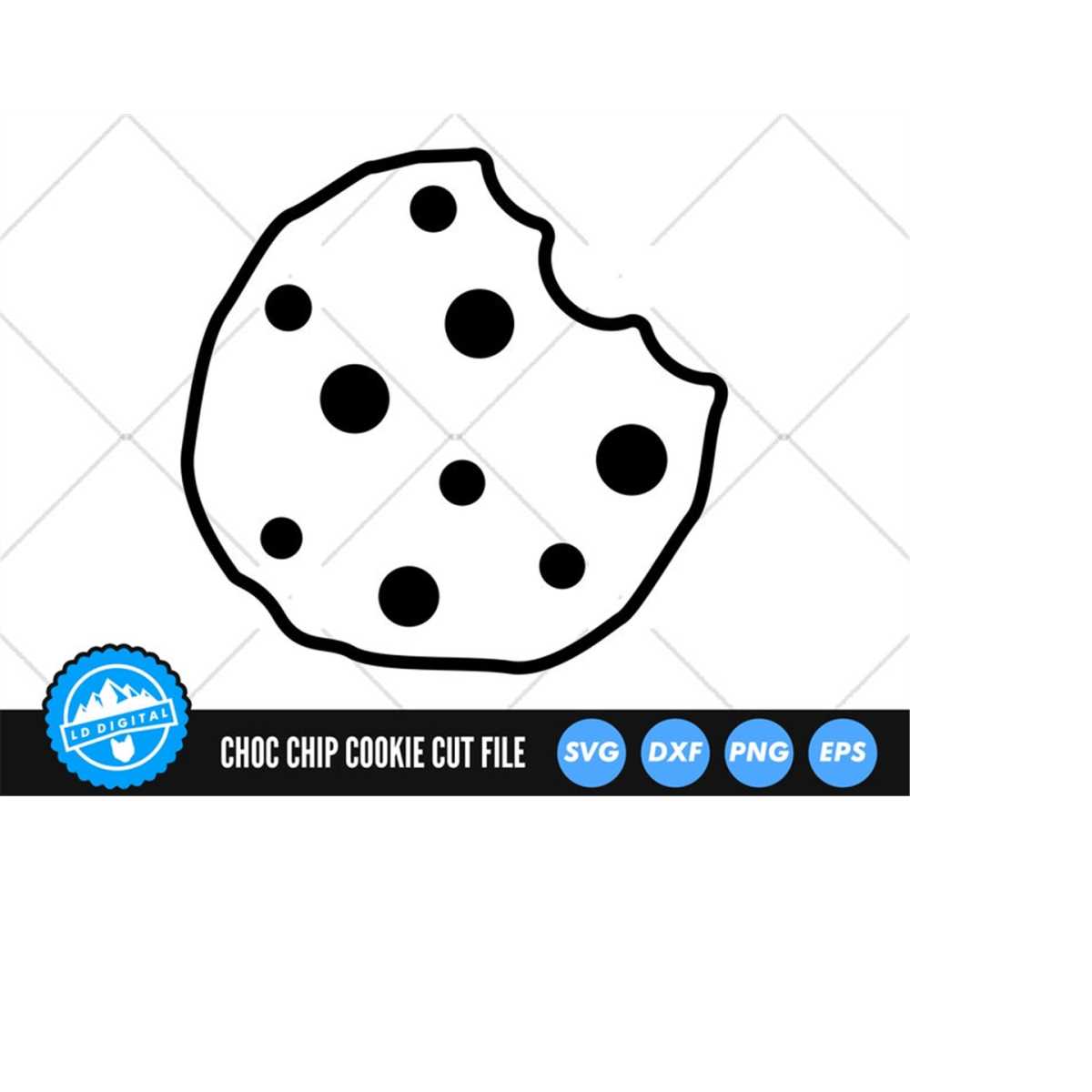 Chocolate Chip Cookie SVG Files | Choc Chip Cookies SVG Cut - Inspire ...
