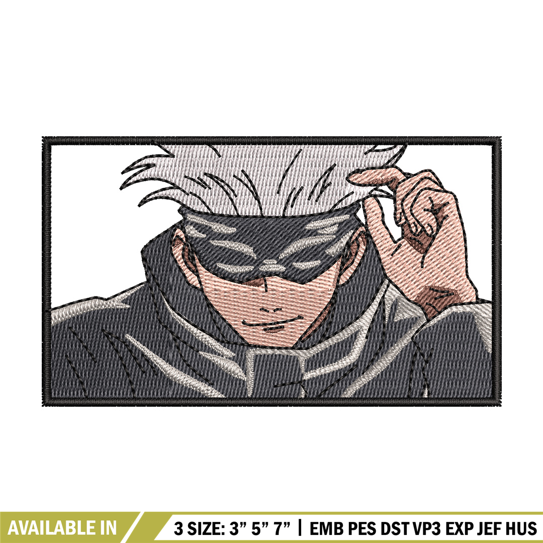 Satoru gojo embroidery design, Jujutsu embroidery, Anime des | Inspire ...